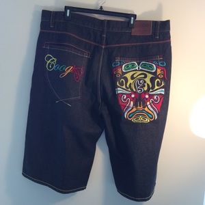 COOGI Shorts | Denim With Colorful Stitching | Poshmark